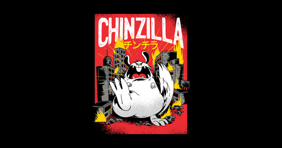 Chinzilla Monster - Chinzilla Monster - Sticker | TeePublic