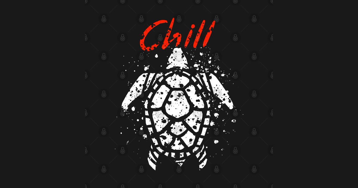 vsco girl white turtle chill - Vsco Girl Turtle - T-Shirt | TeePublic