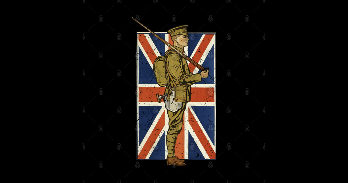 Vintage British Soldier - British Army - Sticker | TeePublic