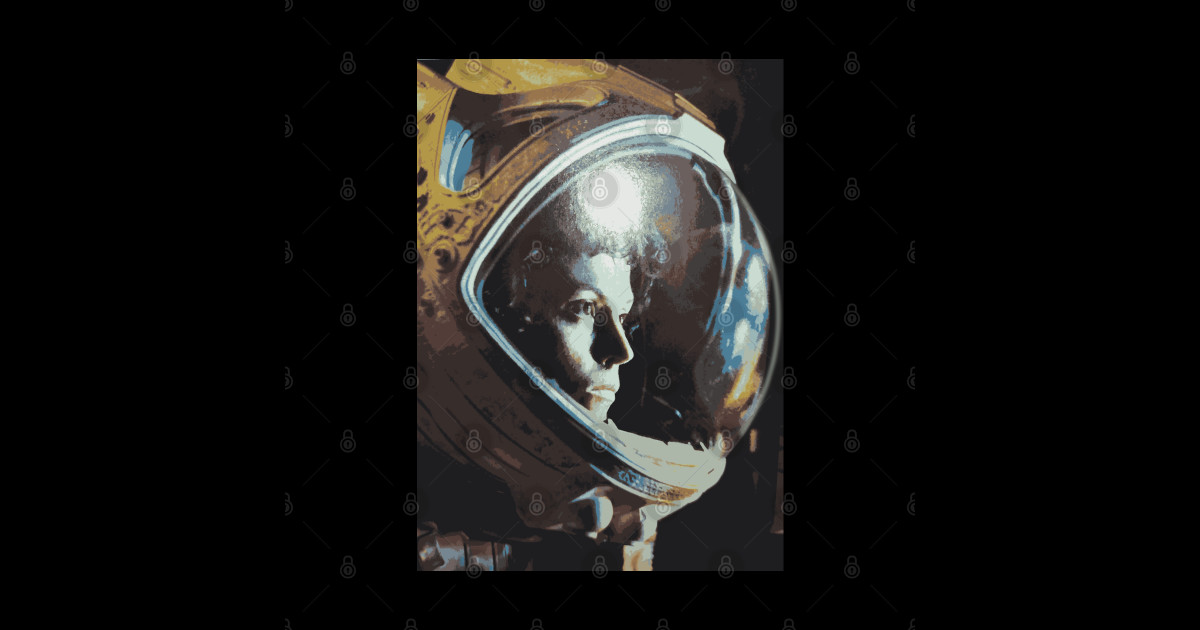 Alien movie (1979): Ripley in Helmet Poster Print - Alien Movie ...