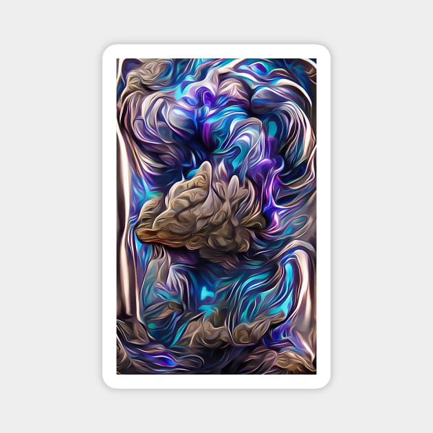 Blue Thick Iridescent Nug Bud Weed Cannabis - Nugs - Magnet | TeePublic