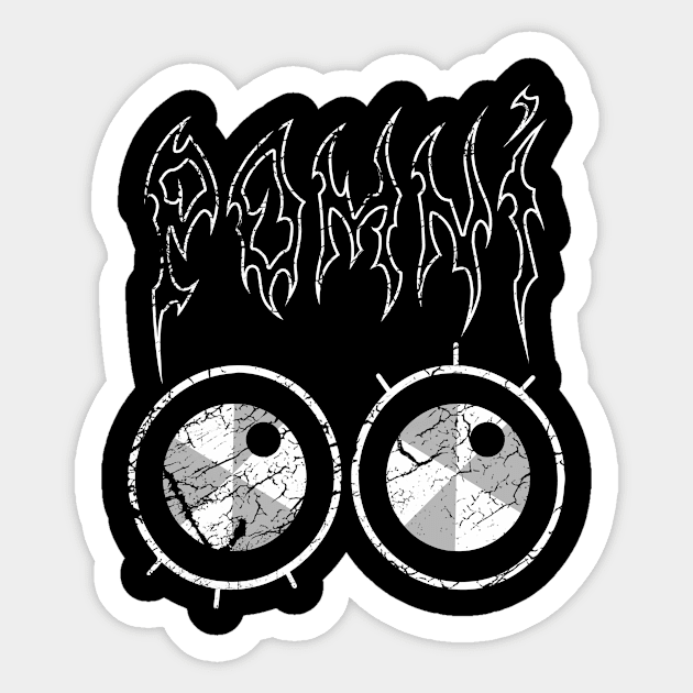 Death Metal Pomni Design - Pomni - Sticker | TeePublic