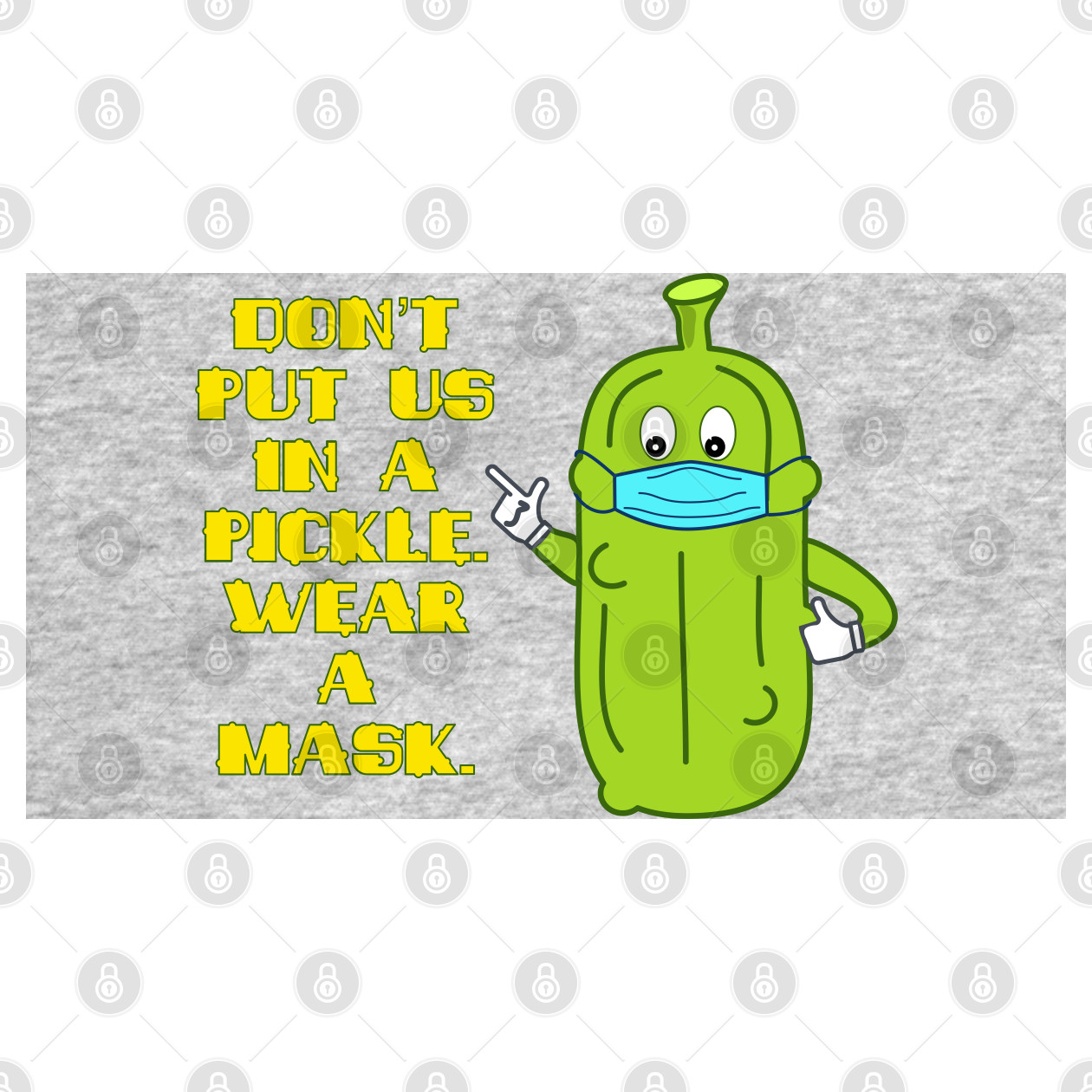 Face Mask Awareness Pickle - Pickle - T-Shirt | TeePublic