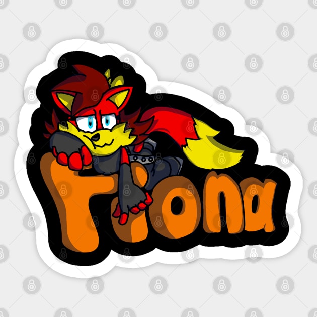 Fiona Fox Logo - Fiona Fox - Sticker | TeePublic