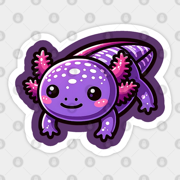 Lavender Axolotl - Axolotl - Sticker | TeePublic