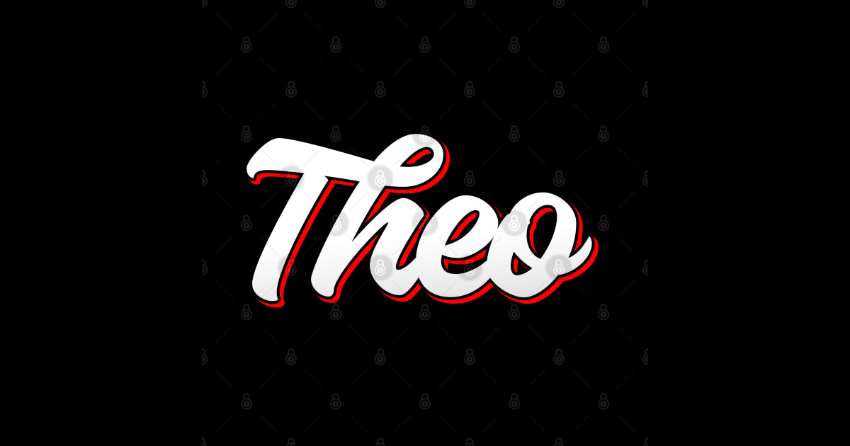 Theo name - cool 70s retro font - Theo Name Cool 70s Retro Font ...