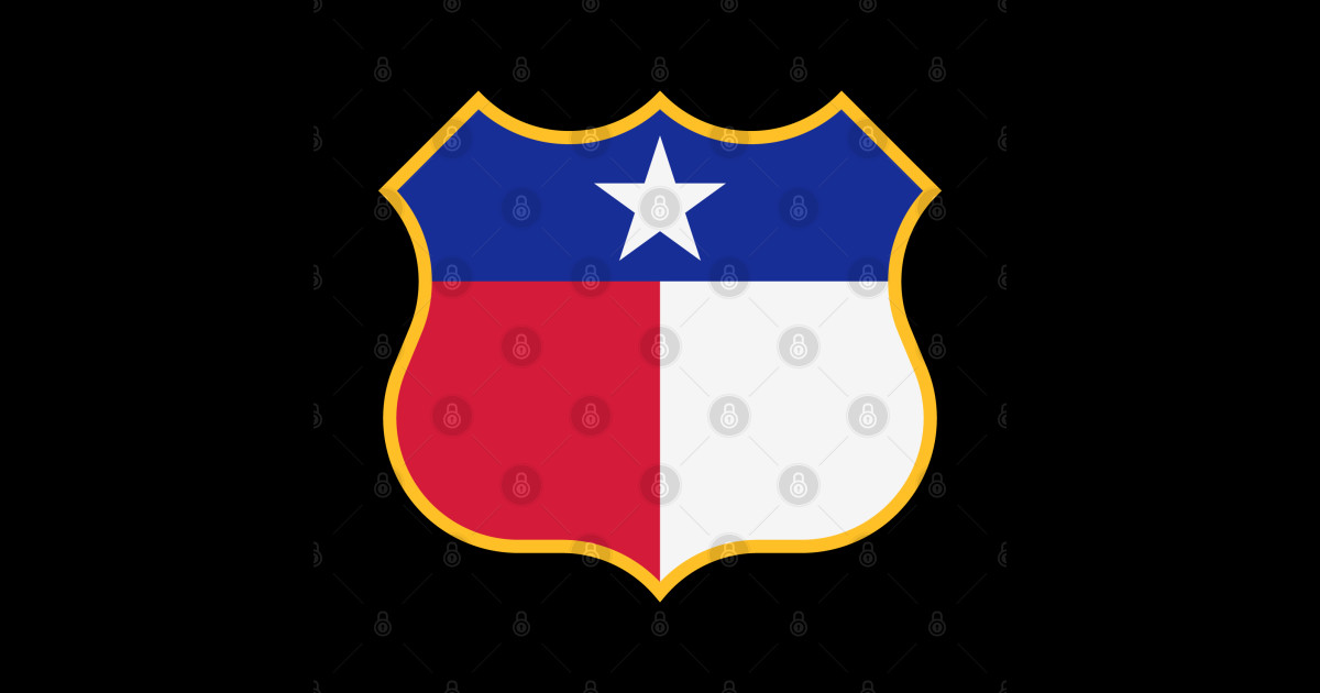 Texas Sign Shield (Framed) / Tejas Signo Escudo (Rebordear) - State Of ...