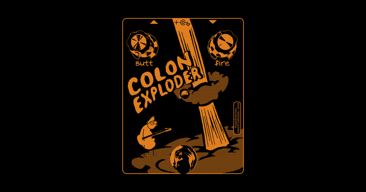 Colon Exploder - Classic Single Color - Colon Exploder - Sticker ...