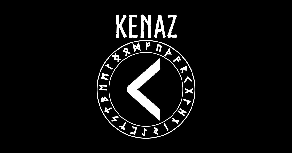 Kenaz Norse Rune of Intellect - Kenaz Rune - Sticker | TeePublic