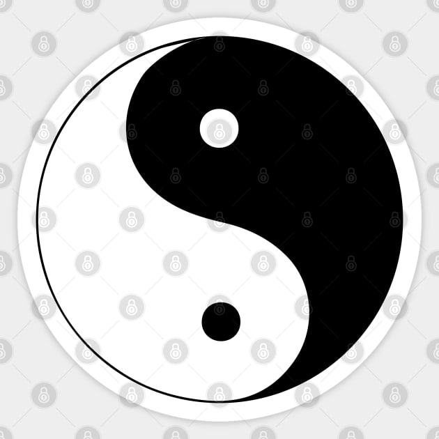 Yin Yang Symbol - Yin Yang Symbol - Sticker | TeePublic