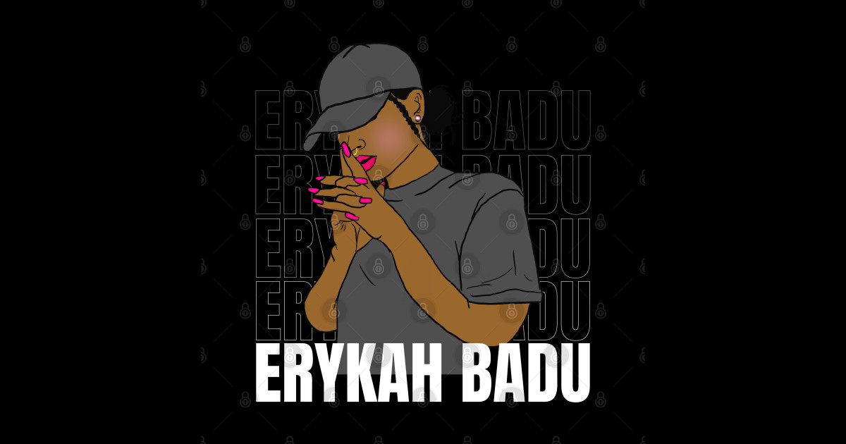 Erykah Badu Street Style - Erykah Badu - Posters and Art Prints | TeePublic