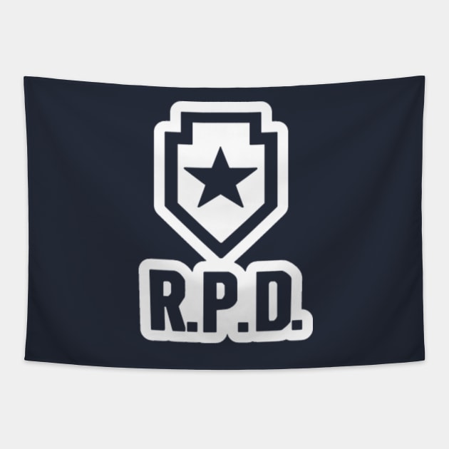 Resident Evil 2: REmake RPD Logo - Resident - Tapestry | TeePublic