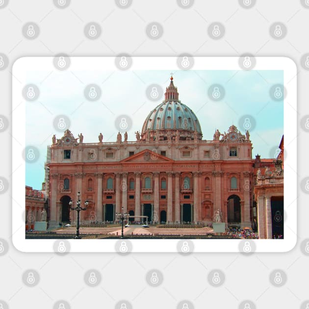 St. Peter's Basilica II - Basilica Of Saint Peter - Sticker | TeePublic