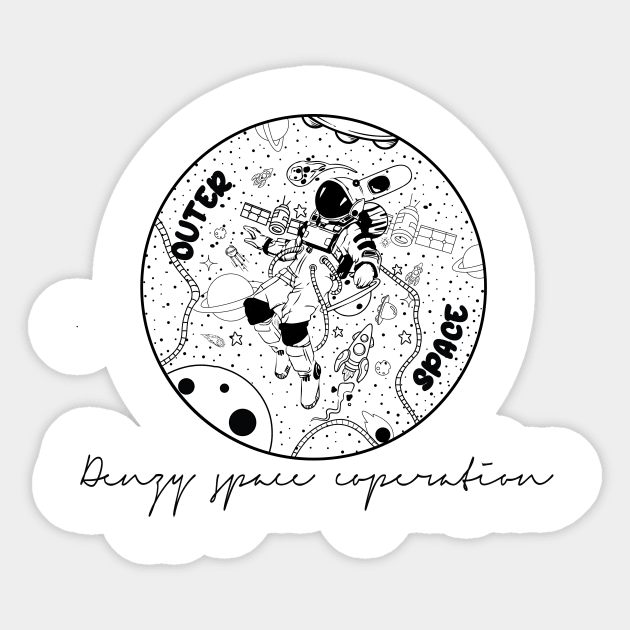 Outer Space - Space - Sticker | TeePublic