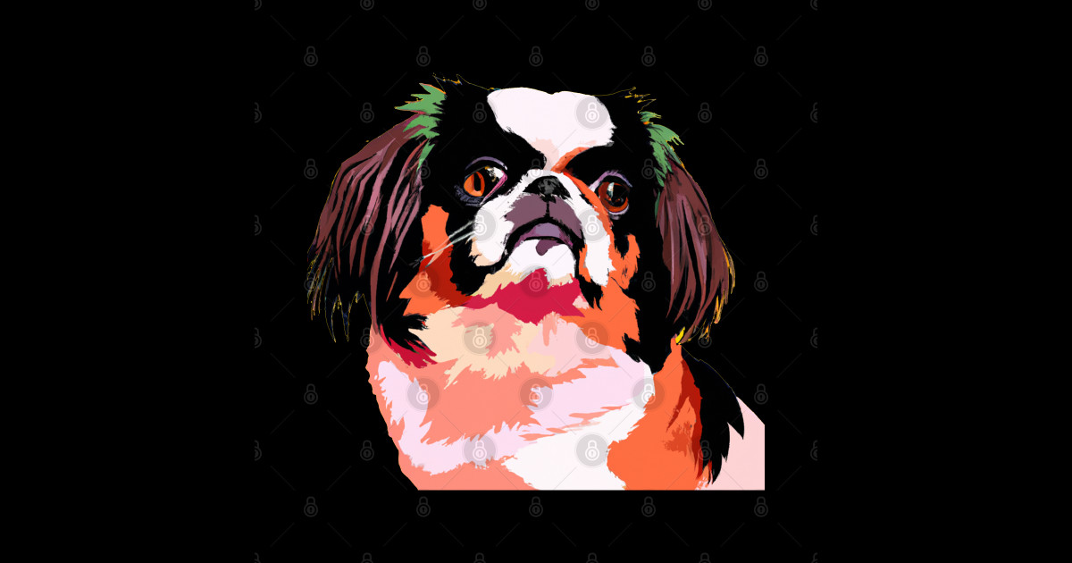 Japanese Chin Pop Art - Dog Lover Gifts - Japanese Chin - Sticker ...