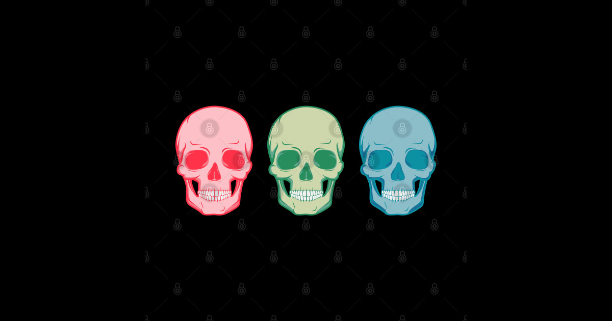 RGB Skulls - Rgb Skulls - Sticker | TeePublic