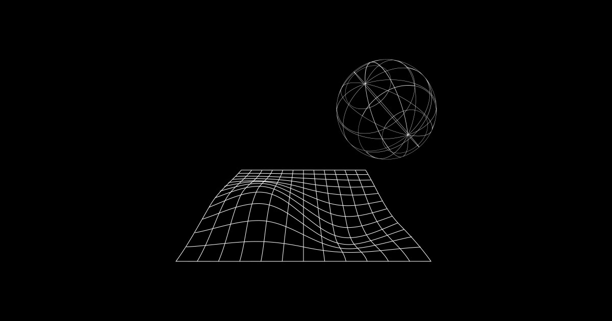 Ball Bouncing on Wireframes - Wireframes - Sticker | TeePublic