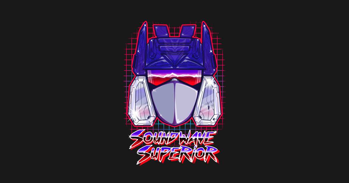 Soundwave Superior - 80s Cartoon Transformers - T-Shirt | TeePublic