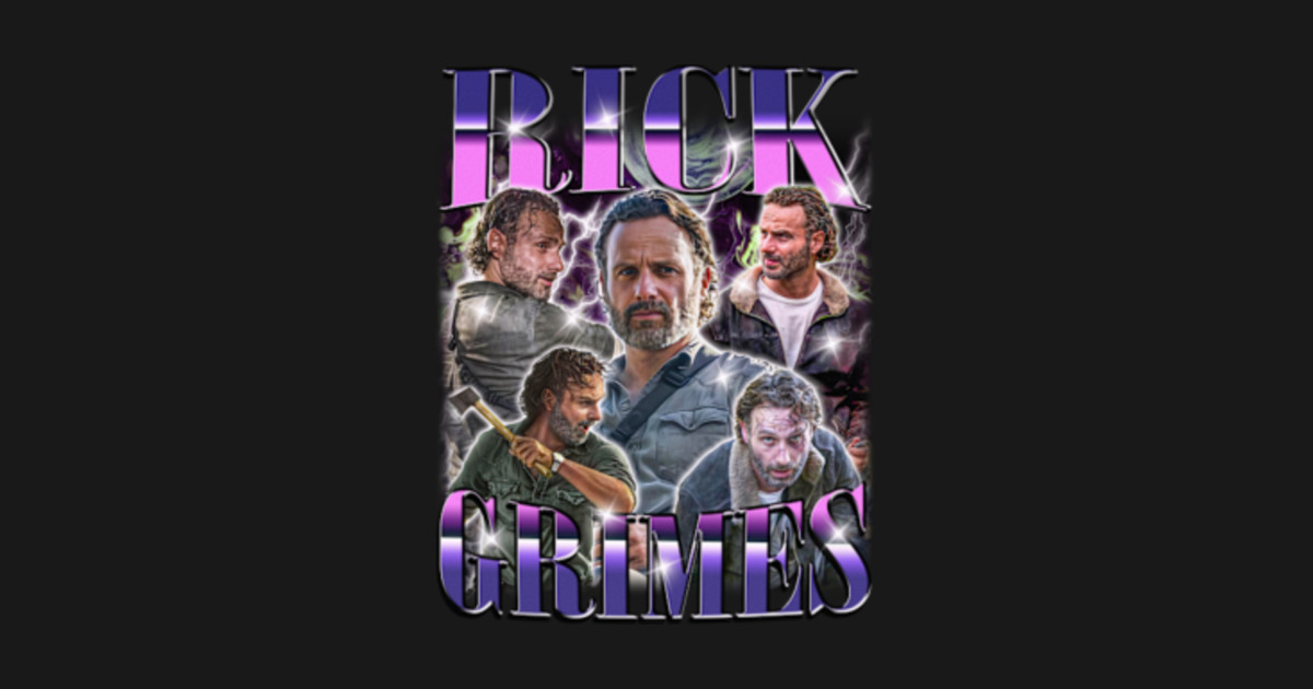 Rick Grimes Retro Bootleg Retro Bootleg - Rick Grimes - T-Shirt | TeePublic