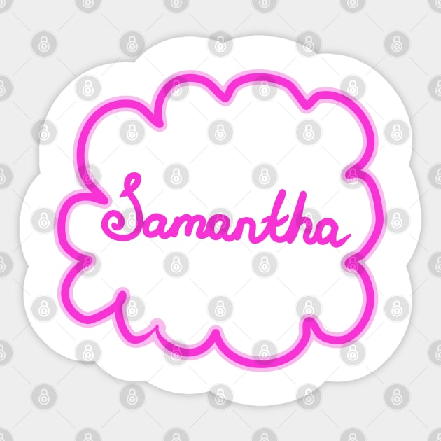Samantha. Female name. - Samantha - Sticker | TeePublic