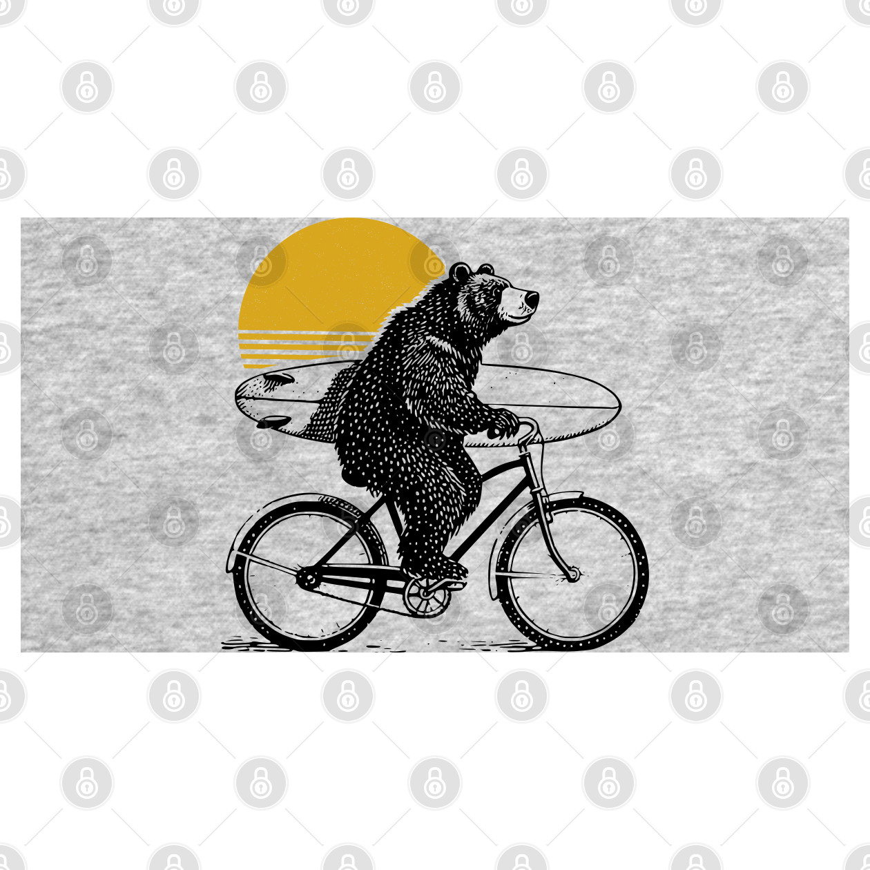 Cali Surfer Bear - Surfer Bear - T-Shirt | TeePublic