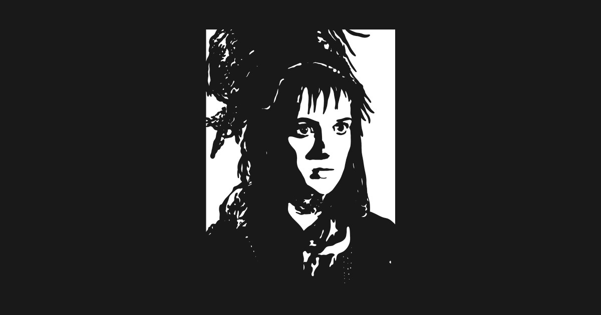 Lydia Deetz Beetlejuice Goth Movie - White Version - Tim Burton - T ...