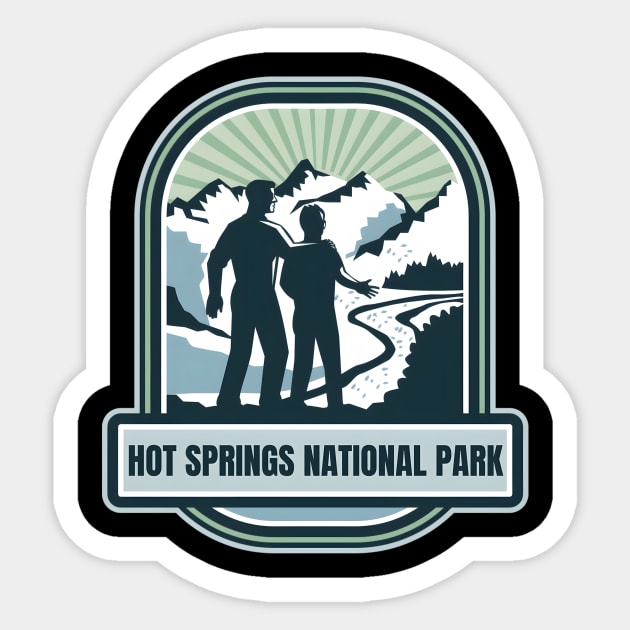 Hot Springs National Park - Hot Springs National Park - Sticker | TeePublic