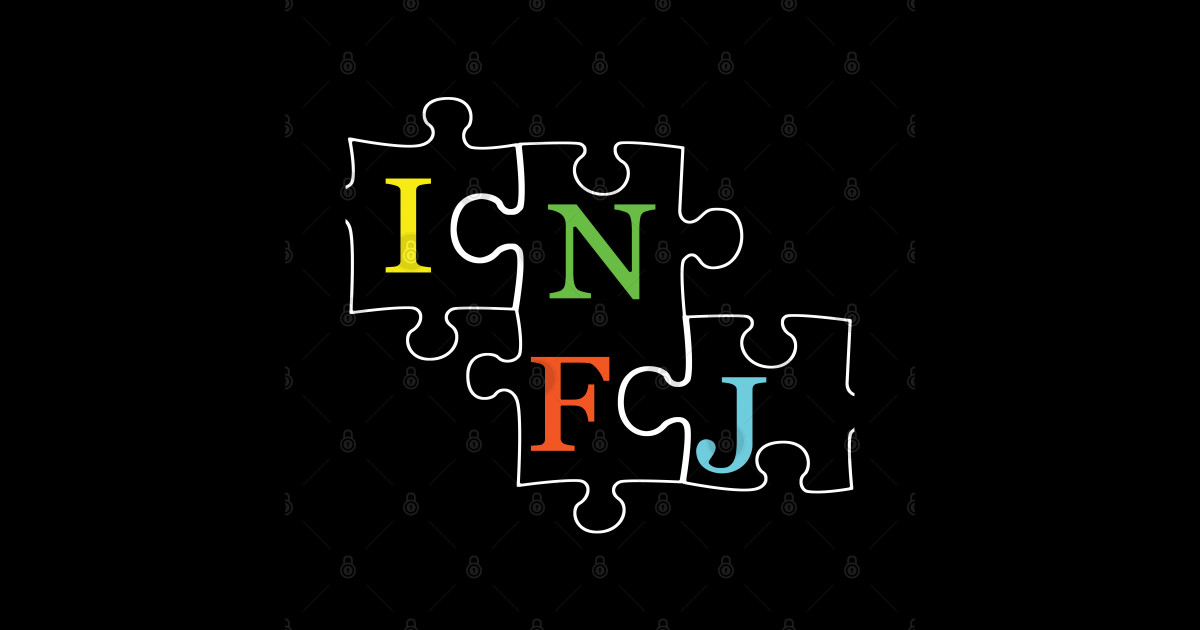 INFJ Puzzle - Typography Design - Infj - Sticker | TeePublic