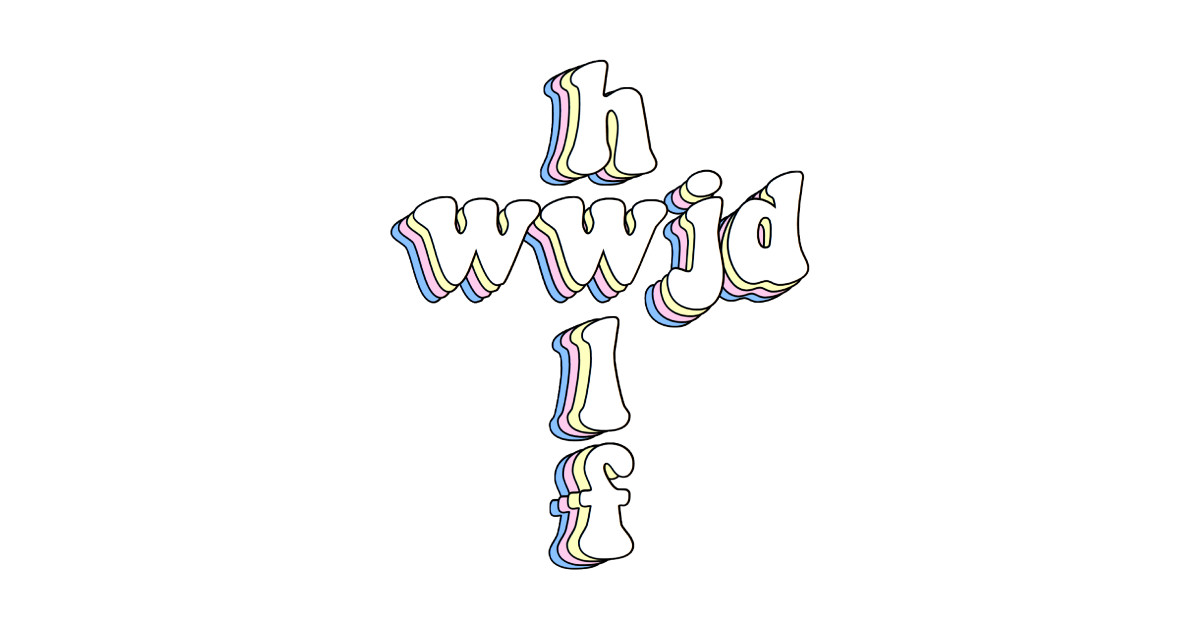 hwlf x wwjd cross - Jesus - T-Shirt | TeePublic