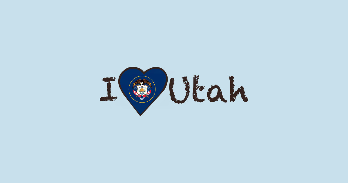 I Love Utah - Utah - T-Shirt | TeePublic