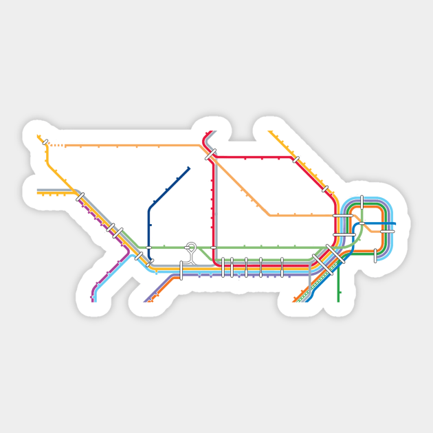 Sydney Rail Network - Nsw - Sticker | TeePublic