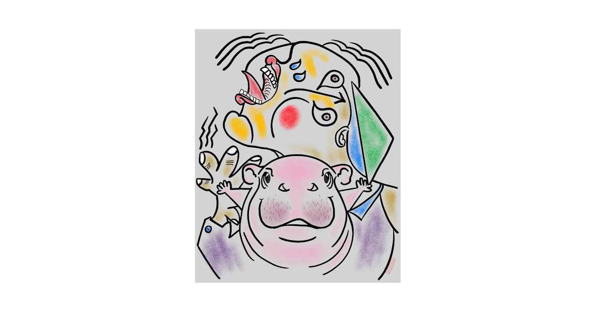 Moo Deng Picasso puts her handler in agony! - Moo Dend Hippopotamus - T ...