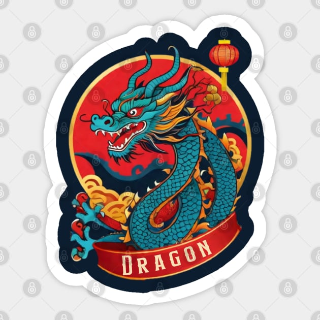 chinese dragon - Dragon - Sticker | TeePublic