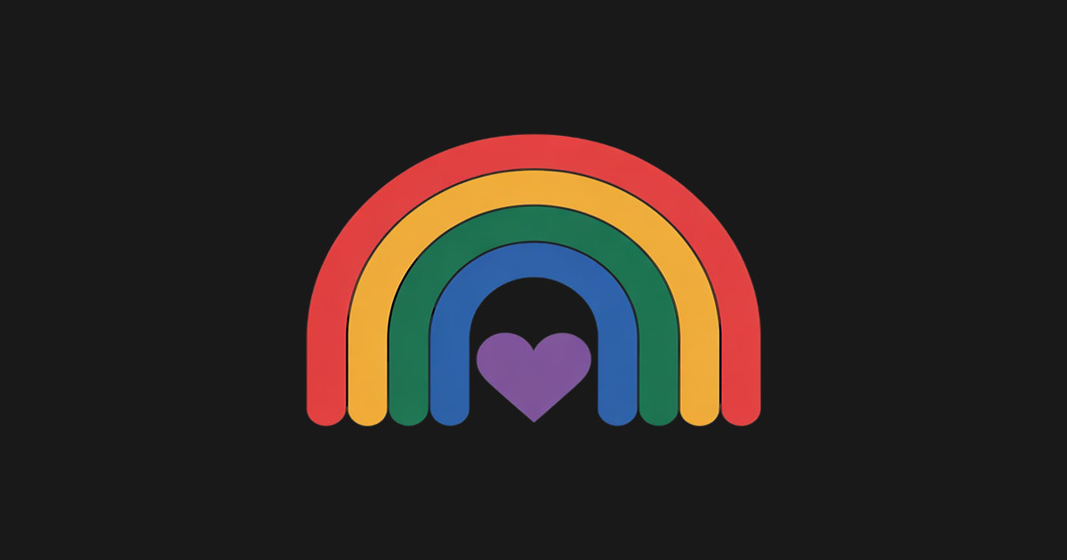 Boho Rainbow Pride Subtle LGBT Cute Heart Flag Equality - Boho Rainbow ...