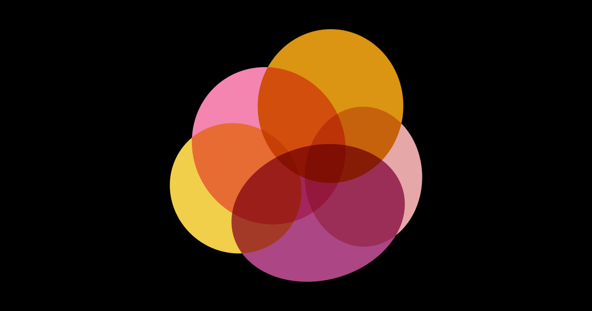 Color Mix Circles - Abstract Circle Design - Posters and Art Prints ...