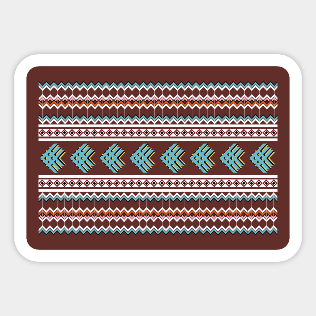 Beautiful blue carp pattern - Fabric Pattern - Sticker | TeePublic