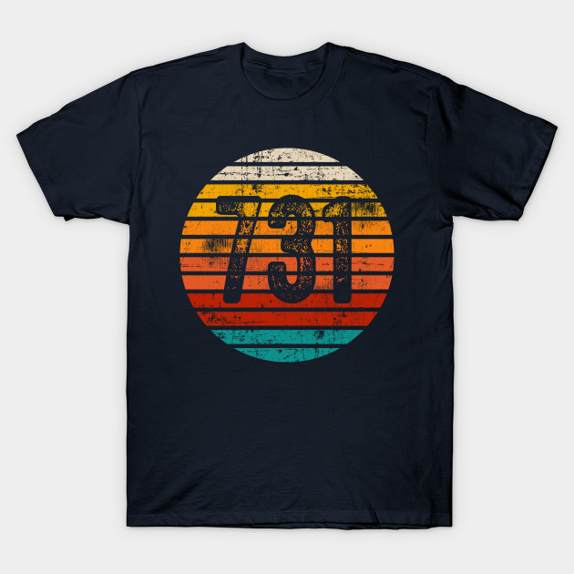 Distressed Vintage Sunset 731 Area Code - 731 Area Code - T-Shirt ...