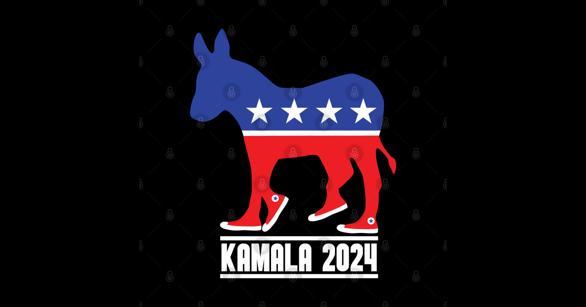 Democratic Party Logo in Chuck Taylor All-Stars - Kamala Harris ...