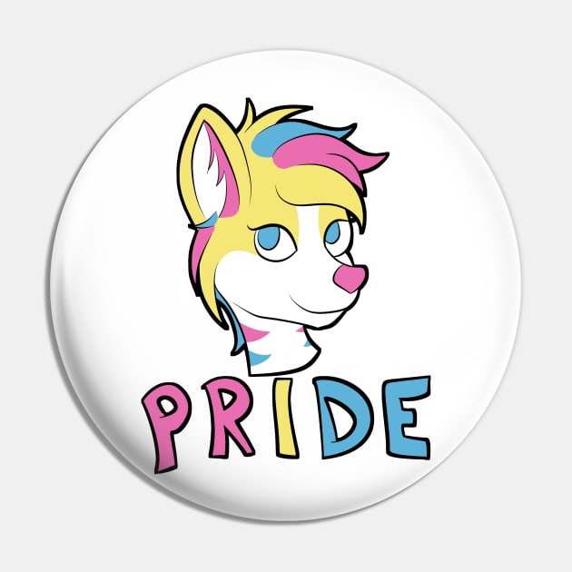 Pan Pride - Furry Mascot - Pride - Pin | TeePublic
