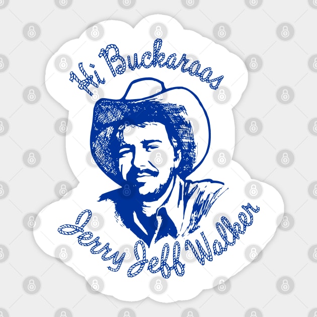 jerry jeff walker - Jerry Jeff Walker - Sticker | TeePublic