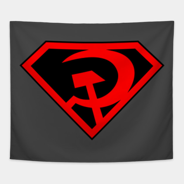 Superman Red Son logo - Superman - Tapestry | TeePublic