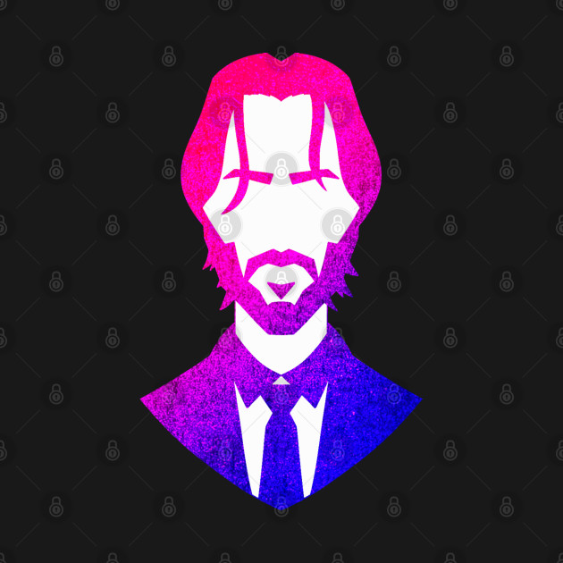 Neon John Wick - John Wick - T-Shirt | TeePublic
