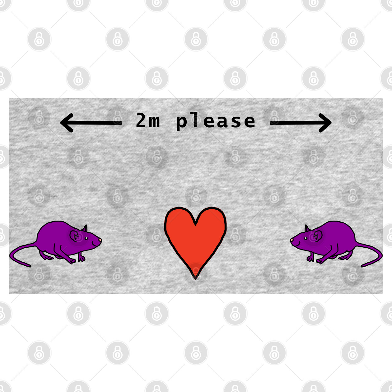 Rat Says Social Distancing 2m Please - Social Distancing - T-Shirt ...