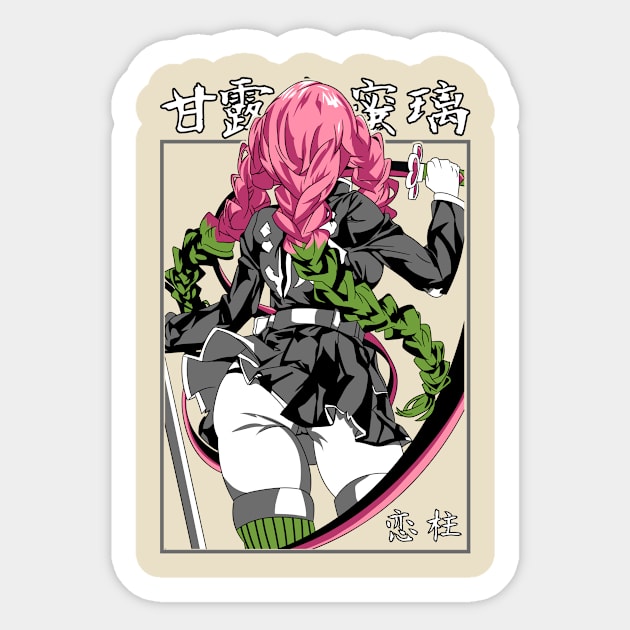 Mitsuri Kanroji Demon Slayer - Mitsuri Kanroji - Sticker | TeePublic