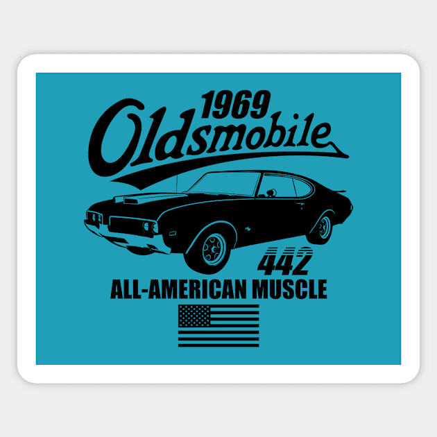 1969 Oldsmobile 442 - 1969 Oldsmobile - Sticker | TeePublic