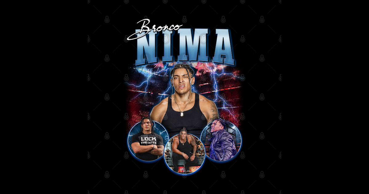 Bronco Nima - Wrestler - Sticker | TeePublic