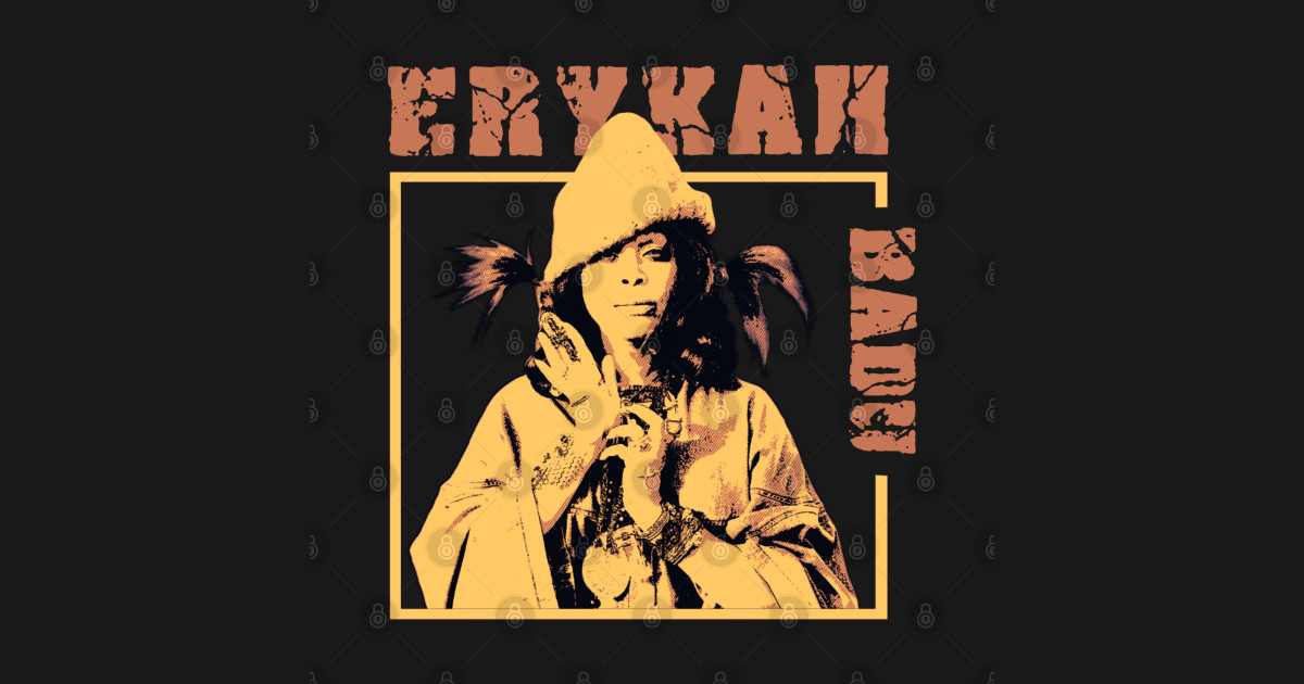 Vintage girl rapper - Erykah Badu - T-Shirt | TeePublic