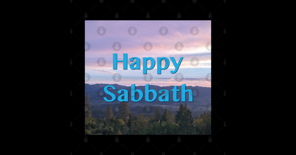 Happy Sabbath Sunset Photograph - Sabbath - Sticker | TeePublic