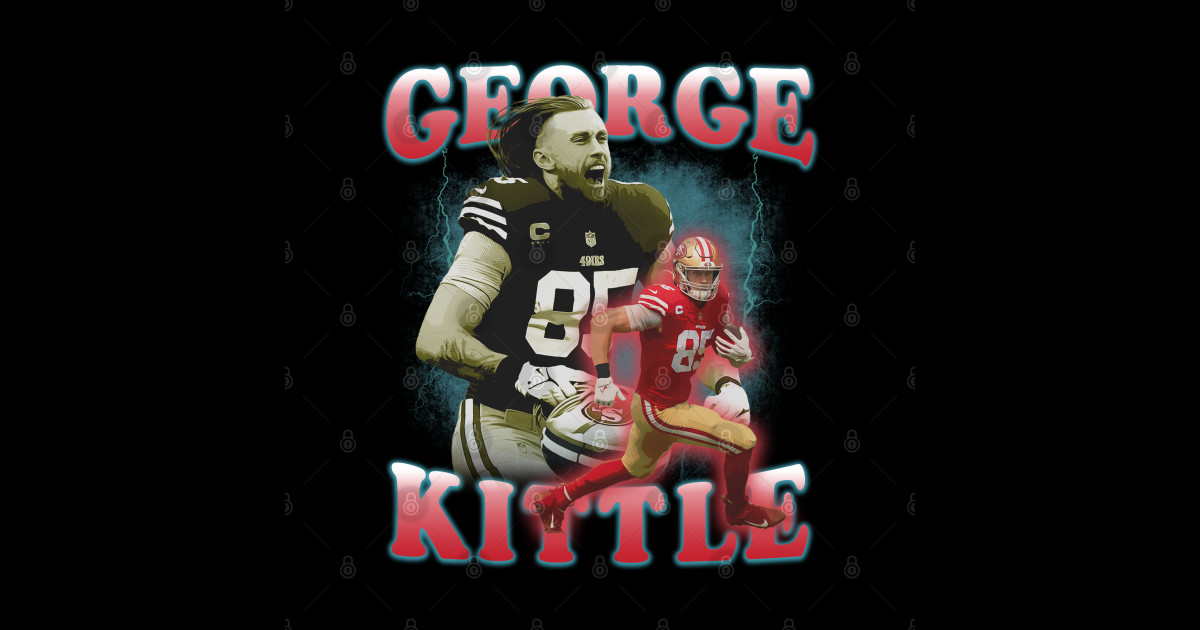 George Kittle Football Poster Style - George Kittle - Long Sleeve T ...