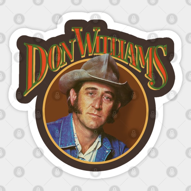 Don Williams ))(( Classic Country Icon Tribute - Don Williams - Sticker ...